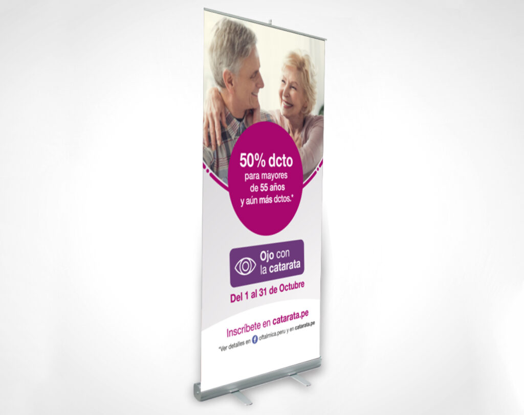 Banner con parante roll screen – IdeasPrint